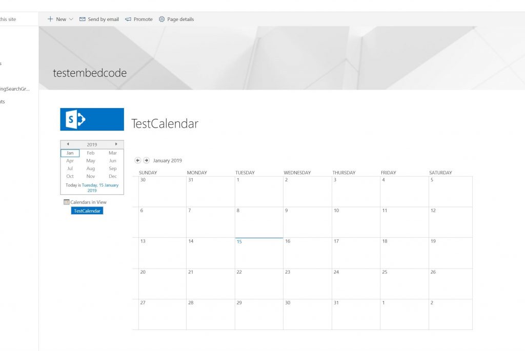 Share Point Online: come aggiungere un calendario usando la web part ...