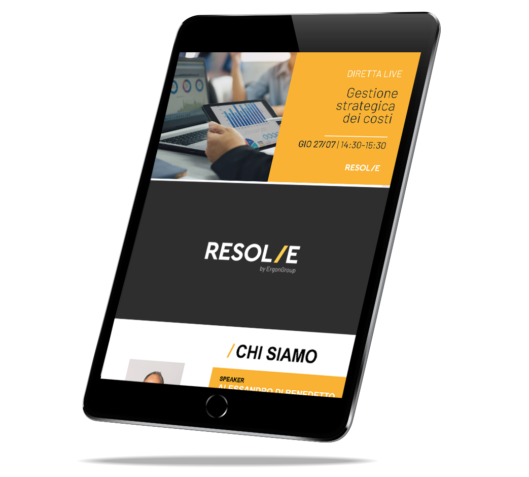 Gestione strategica dei costi | Resolve